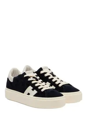 Hogan Crosswind Leather Sneakers - White