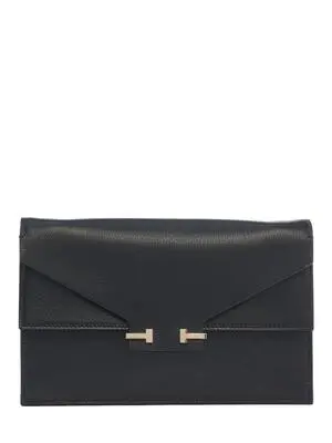 TOM FORD Mini Double T Leather Shoulder Bag