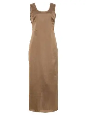 KALLMEYER Isadora Wool-blend Gown - Bronze