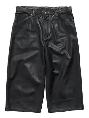 Balenciaga Cropped Baggy Pants - Black