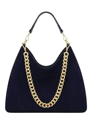THE NOLI SHOP Tribeca Chain Denim Bag - Indigo Denim
