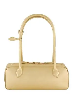 THE NOLI SHOP Metallic Leather Shoulder Bag - Gold