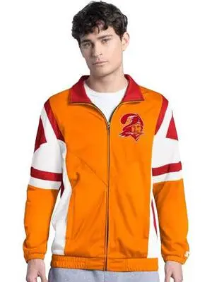 STARTER Tampa Bay Buccaneers Vintage Logo Track Jacket - Orange