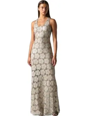 JBQ Ricky Sequin Gown - Champagne