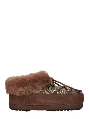 Moon Boot X Guest In Residence Suede Chalet Mules - Brown