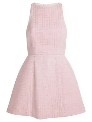Sandro Tweed Sequinned Mini Dress - Pink