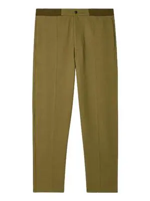Paul Smith Khaki Cotton Jersey Front-seam Sweatpants - Green