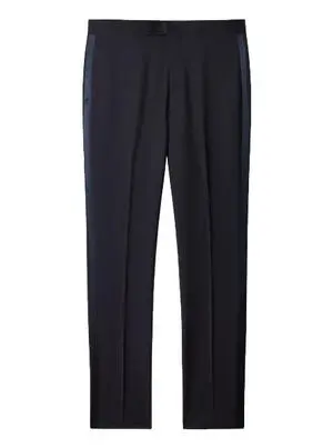 Paul Smith Tailored-fit Wool-mohair Evening Trousers - Blue