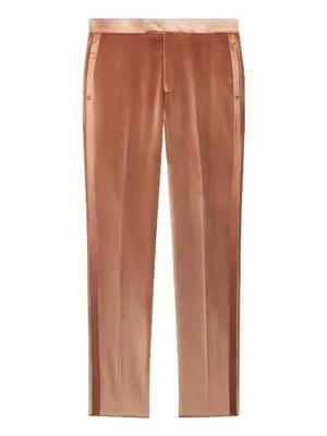 Paul Smith Tailored-fit Velvet Trousers - Brown