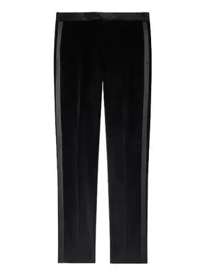 Paul Smith Tailored-fit Velvet Trousers - Black