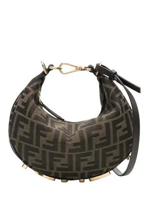 Fendi Graphy Ff Hobo Bag - Brown