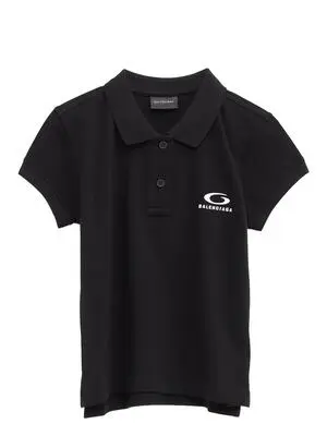 Balenciaga Cotton Polo Shirt - Black