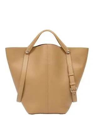 MAISON MARGIELA Dress-age Medium Leather Tote - Beige