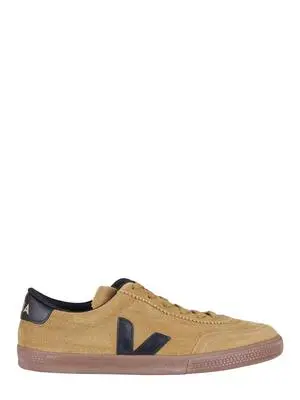 VEJA Veja Panenka Quilted Suede Sneakers With Contrast Logo Brown