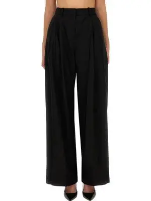 Nina Ricci Wide Leg Trousers - Black
