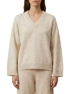 GANNI Pullover Sweater - Beige