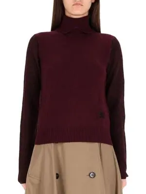 Burberry Pullover Sweater - Burgundy