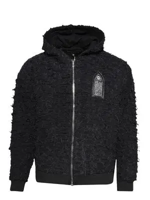 WHO DECIDES WAR BY EV BRAVADO Husk Zip Up Sweater - Black