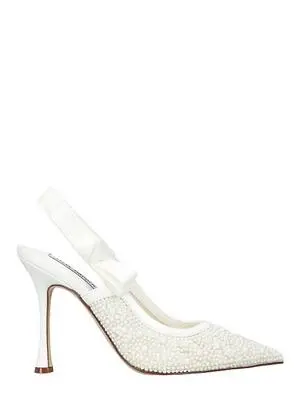 Steve Madden Brylie-p Mesh Slingbacks - White