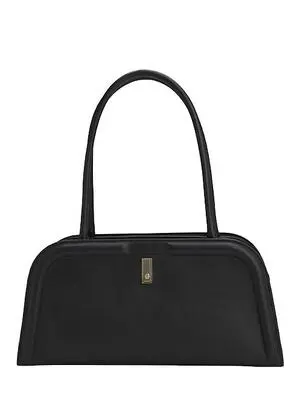 BOSS Ariell Leather Bowling Bag - Black