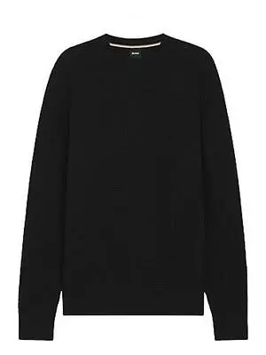 BOSS Cotton-knit Jumper - Black