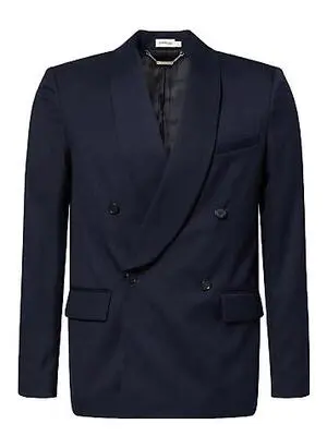 Simkhai Coleman Shawl-lapels Stretch-woven Blazer - Midnight