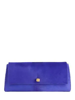 Khaite Audrey Pony Hair Leather Clutch - Amethyst