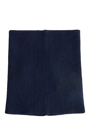 Cordova Ribbed Wool-blend Snood - Indigo