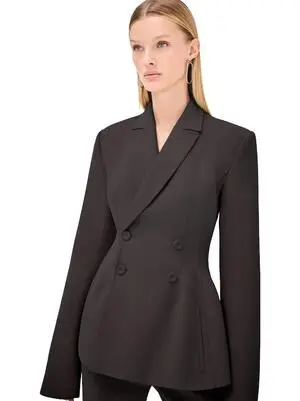 Alexis Helen Double-breasted Blazer - Black