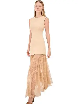 Alexis Simonette Midi Dress - Natural