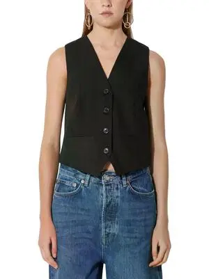 SAMSOE SAMSOE Saramona Pinstripe Top - Black
