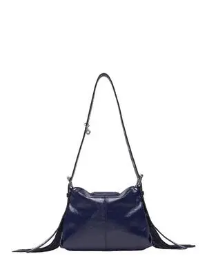 Maje Naplak Leather Miss M Mini Bag - Navy