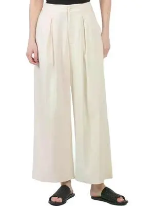 Jenni Kayne Pleated Palazzo Pants - Neutrals