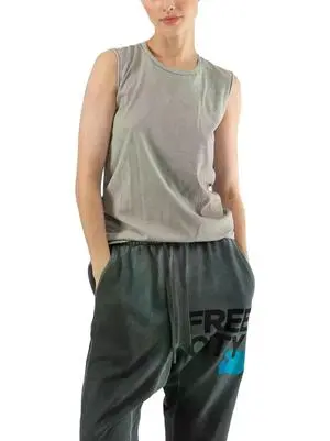 FREECITY Crew-neck Tank Top - Grey