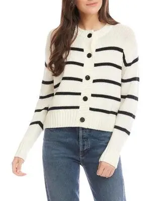 Fifteen Twenty Luca Striped Cardigan - Stripe