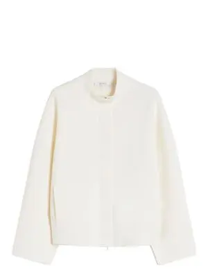 Max Mara Wool Boxy Cardigan - Silk
