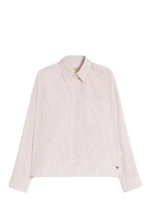 Max Mara Oversized Cotton Poplin Shirt - Pink
