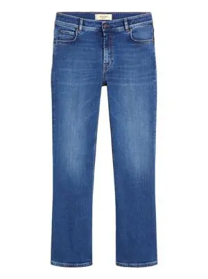 Max Mara Stretch Denim Flare Jeans - Navy