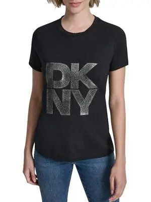 Dkny Logo Graphic T-Shirt Black
