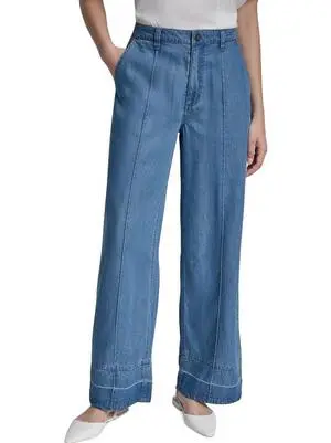 Dkny Straight Leg Nonstretch-denim Jeans - Liberty Sky Wash