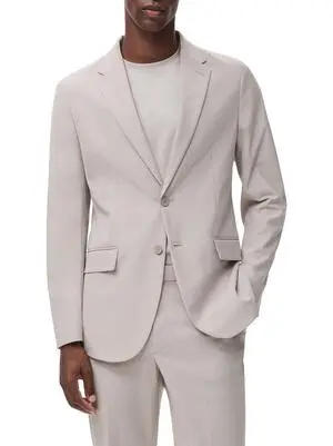 Mango Slim Fit Thermolite Suit Jacket - Beige