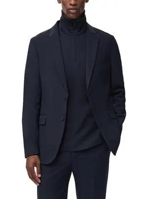 Mango Slim Fit Thermolite Suit Jacket - Navy