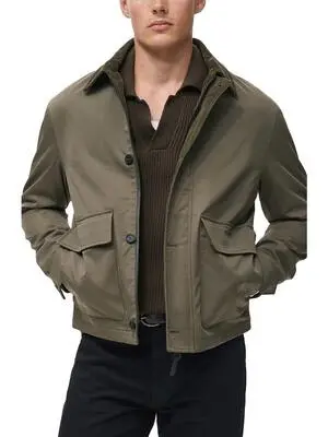 Mango Water Repellent Jacket - Olive Green