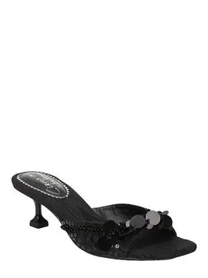 CIRCUS NY BY SAM EDELMAN Juliana Sequin Sandal - Black
