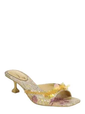 CIRCUS NY BY SAM EDELMAN Juliana Sequin Sandal - Gold Leaf Multi