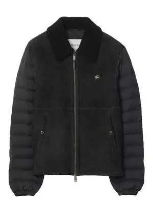 Burberry Shearling Nylon Puffer Jacket - Black