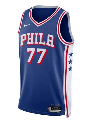 Nike Philadelphia 76ers Icon Edition Dri-fit Nba Swingman Jersey - Blue