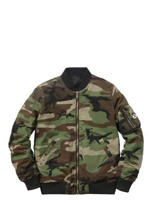 Supreme Reversible Cotton Ma-1 Jacket - Green Camo