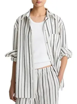 Vince Oversized Shirt - White/black