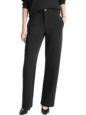 Vince High-rise Wide Leg Trousers - Black
